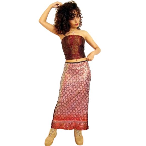 Rozae Nichols | Skirts | Rozae Nichols Stunning Ombre Sequined Pull On ...